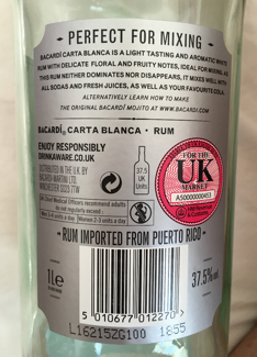 Lot Code Information – Facundo Rum